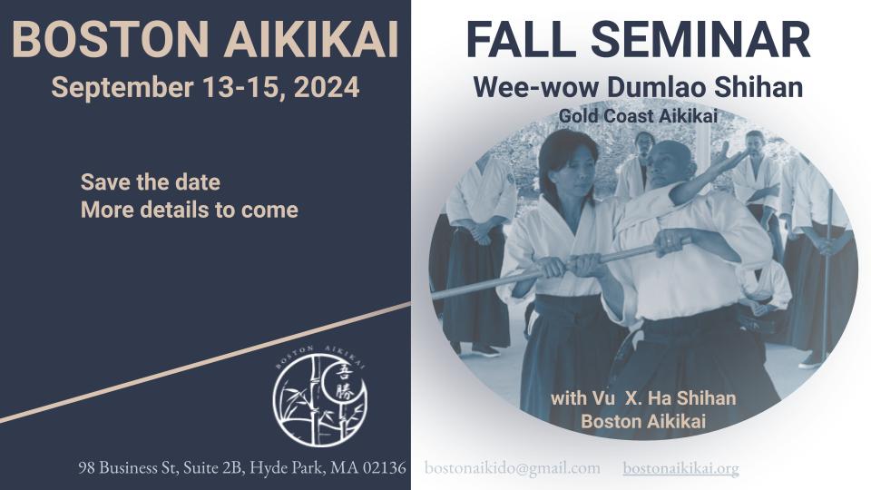 BA Fall Seminar 2024 - BOSTON AIKIKAI